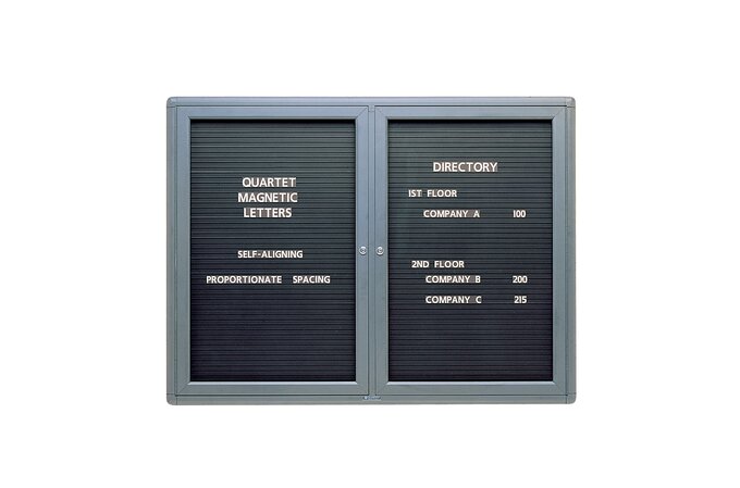 Quartet Radius Design Changeable Letter Directory, 4' x 3', 2 Door ...