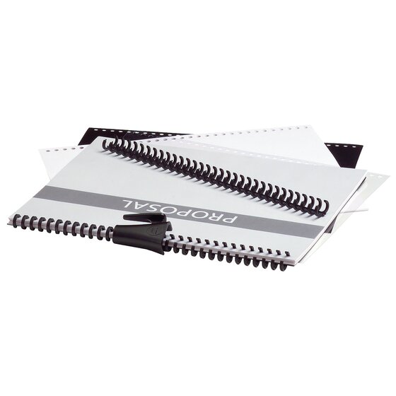 GBC ProClick Do-It-Yourself Presentation Kit, 5/16" Spines, 8 3/4" x 11 ...