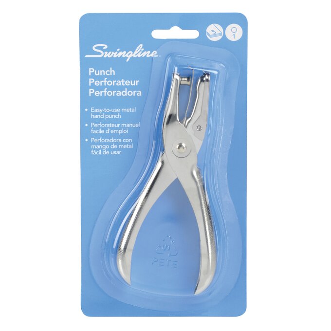 Swingline 1-Hole Punch, 1/4" Holes, 5 Sheets | Swingline Heavy Duty ...