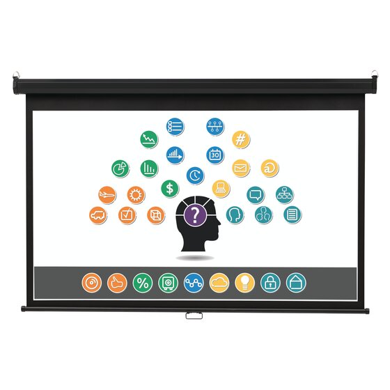 Quartet Wide Format Projection Screen, 16:9 Aspect Ratio, 65" x 116 ...