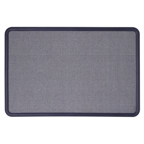 Quartet® Contour® Fabric Bulletin Boards, Blue Fabric with Navy Frame ...