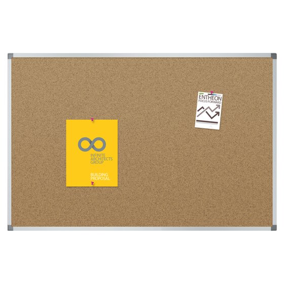 Quartet® Basic Cork Bulletin Board, 4' x 3', Aluminum Frame | Cork ...