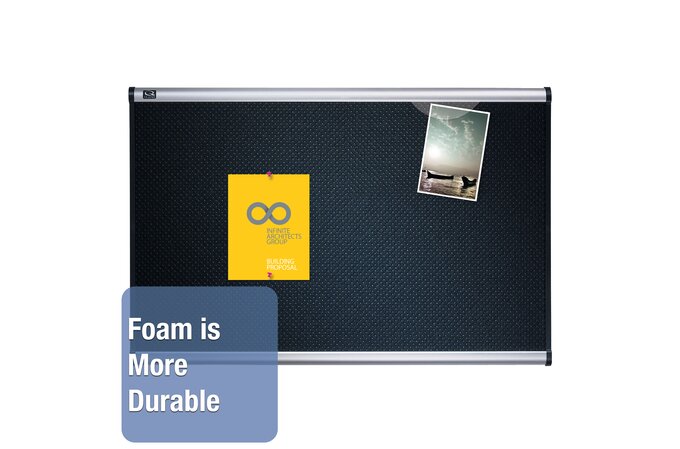 Quartet® Prestige® Embossed Foam Bulletin Boards, Aluminum Frame ...