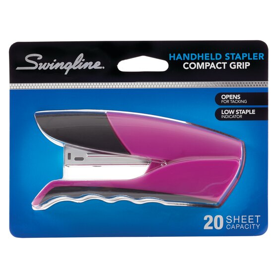 Swingline® Compact Grip Stapler, 20 Sheets, Assorted Colors | Swingline ...