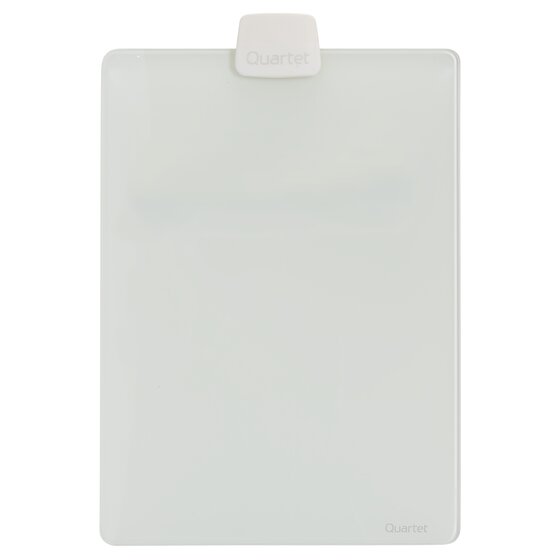Quartet® Glass Desktop Dry-Erase Easel, 9" x 11", White Surface | Desktop Glass | Quartet