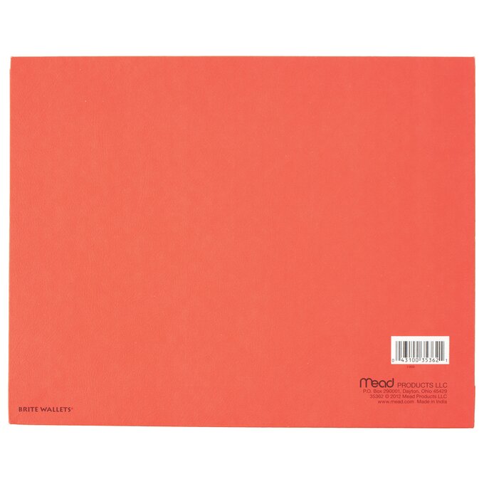 Mead Brite Wallet Letter File, Color Chosen For You | Expanding Files ...