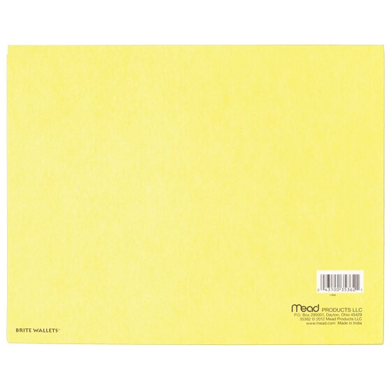 Mead Brite Wallet Letter File, Color Chosen For You | Expanding Files ...