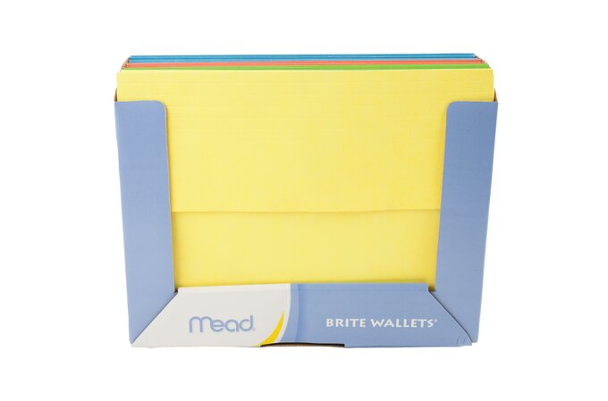 Mead Brite Wallet Letter File, Color Chosen For You | Expanding Files ...