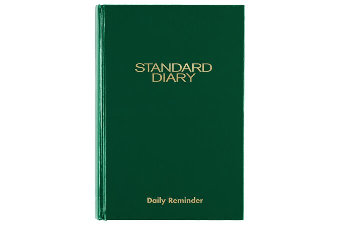 AT-A-GLANCE Standard Diary Daily Diary, Undated, Green, Small, 5 3/4" x ...