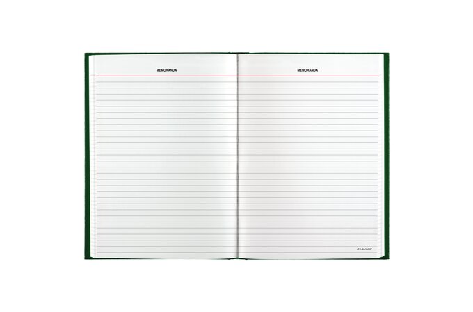 AT-A-GLANCE Standard Diary Daily Diary, Undated, Green, Small, 5 3/4" x ...