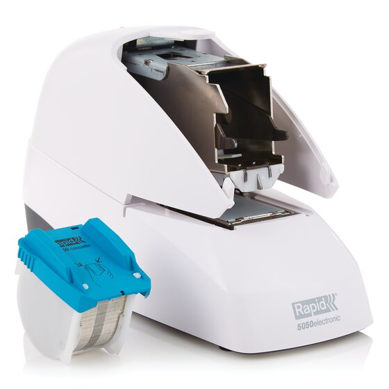 Rapid® 5050e Professional Electric Cartridge Stapler, 60 Sheets, White ...