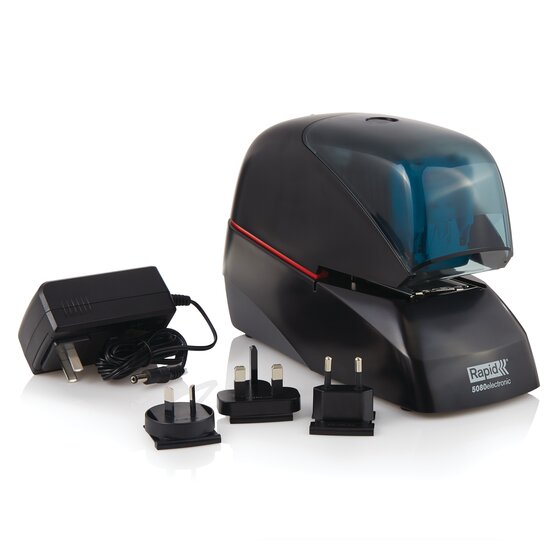 Rapid® 5080e Professional Electric Cartridge Stapler, 90 Sheets, Black ...