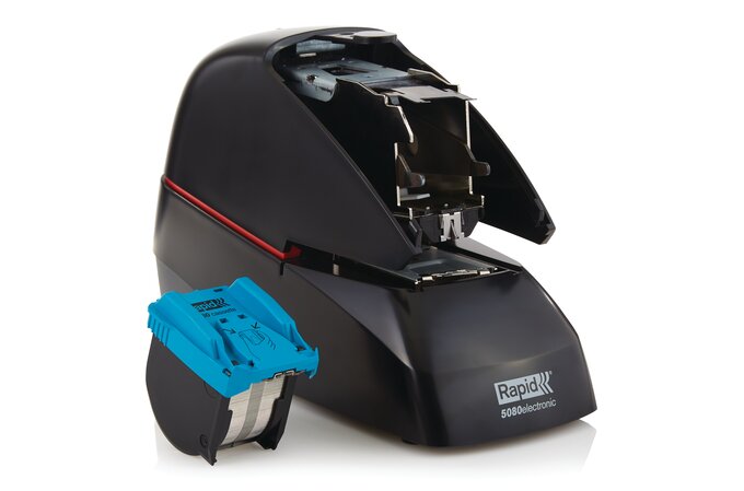 Rapid® 5080e Professional Electric Cartridge Stapler, 90 Sheets, Black ...