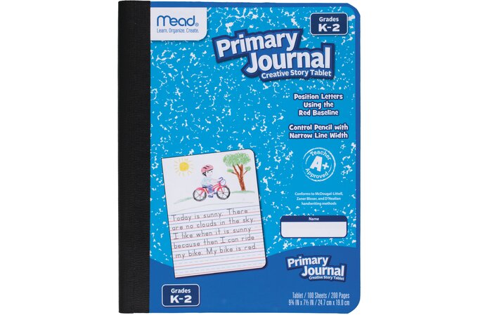 Mead Primary Journal, Half Page Ruled, Grades K-2, 100 Sheets, 9 1/2" x ...