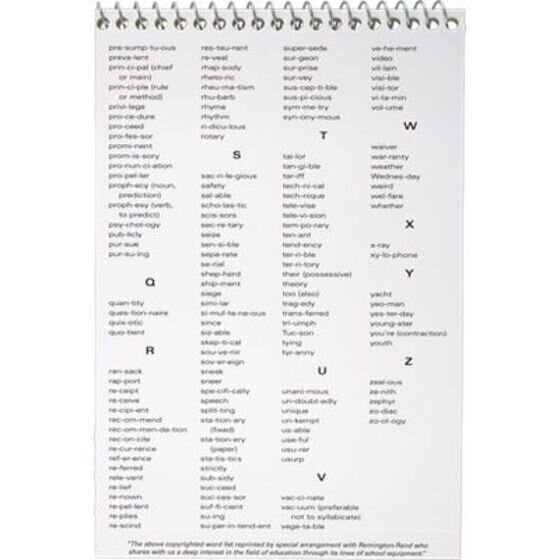 Mead® Spell-Write Wirebound Steno Book, 80 Sheets, Green Paper, 6" x 9 ...