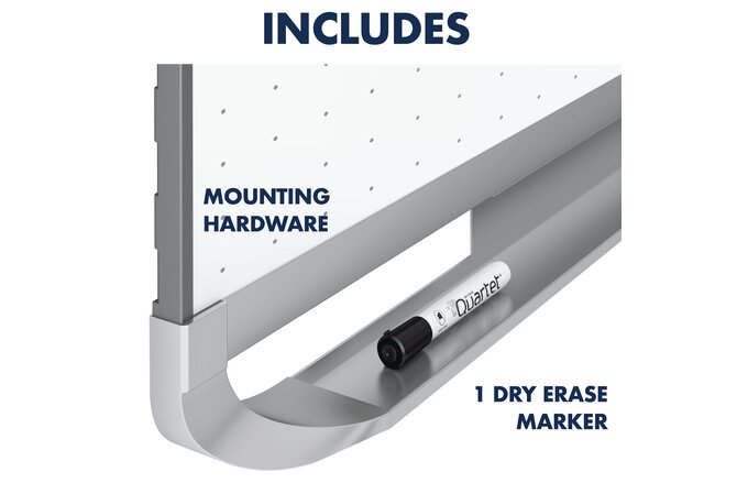 Quartet Prestige 2 Total Erase Dry-Erase Boards, Aluminum Frame ...
