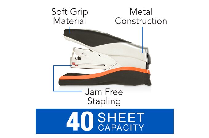 Swingline® Optima® 40 Compact Stapler, Low Force, 40 Sheets, Black ...