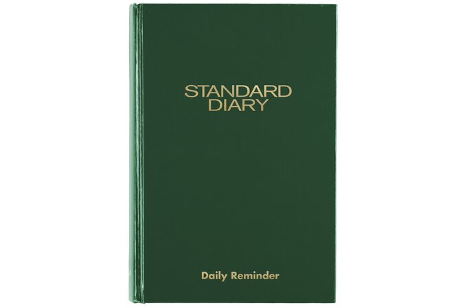 AT-A-GLANCE Standard Diary Daily Diary, Undated, Green, Small, 5 3/4" x ...