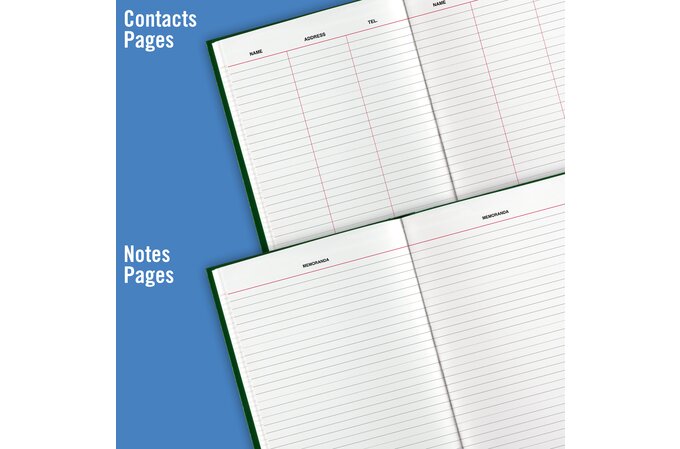 AT-A-GLANCE Standard Diary Daily Diary, Undated, Green, Small, 5 3/4" x ...