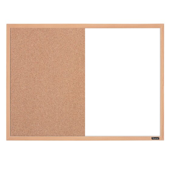 Quartet Combination Board, 17" x 23", Dry-Erase & Cork Surface, Oak ...