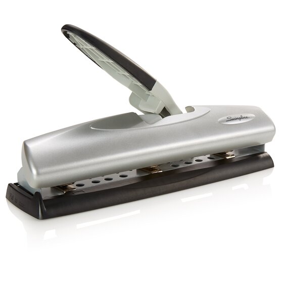 Swingline® LightTouch® High Capacity Desktop Punch, 2-7 Holes, 20 ...