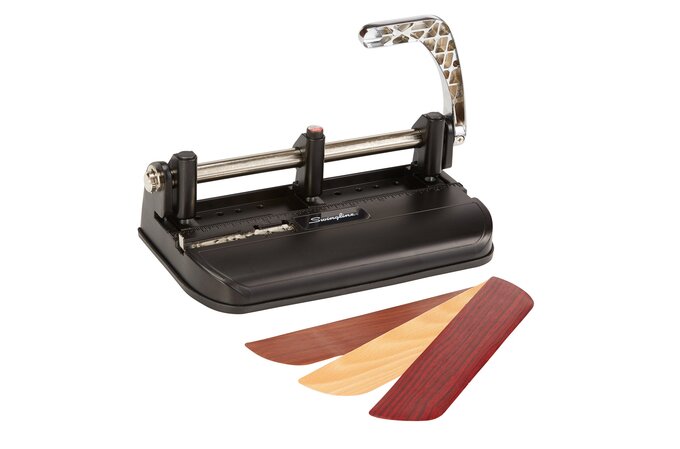 Swingline® Accented Heavy Duty Punch, 2-7 Holes, Adjustable Centers, 40 ...
