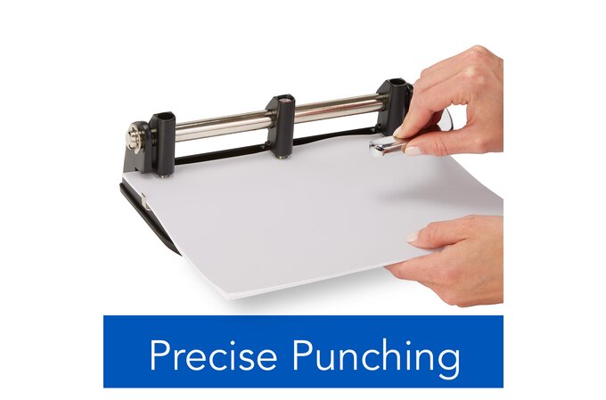 Swingline Accented Heavy Duty Punch, 2-7 Holes, Adjustable Centers, 40 ...