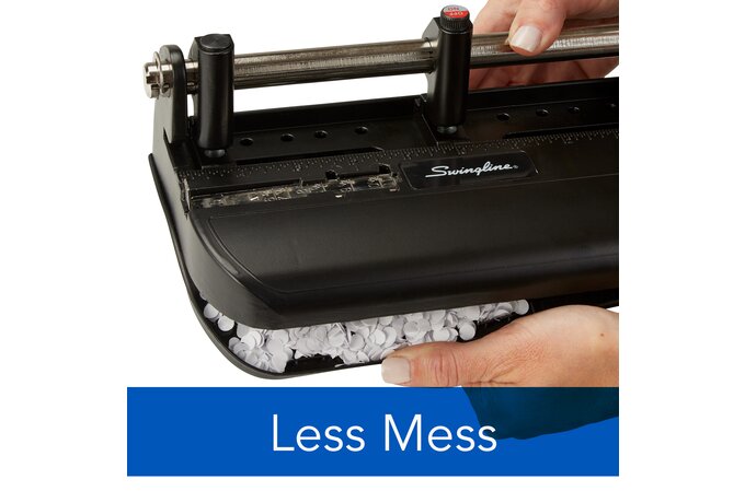 Swingline Accented Heavy Duty Punch, 2-7 Holes, Adjustable Centers, 40 ...
