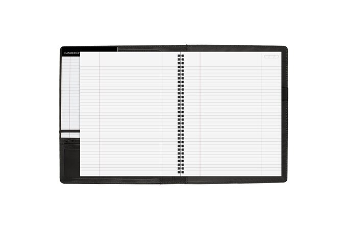 Cambridge Limited Faux Leather Notetaker Refillable Notebook, Large ...