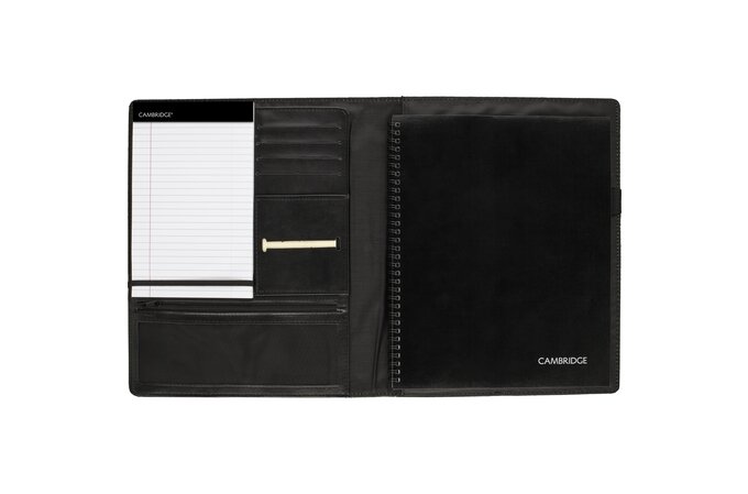 Cambridge Limited Faux Leather Notetaker Refillable Notebook, Large ...