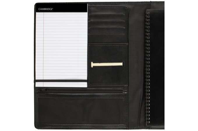 Cambridge Limited Faux Leather Notetaker Refillable Notebook, Large ...