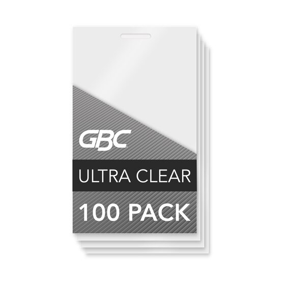 GBC Ultra Clear Thermal Laminating Pouches, Business Card Size ...