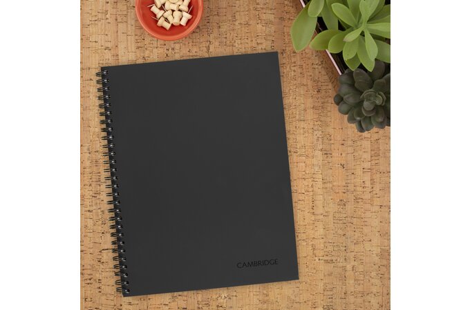 Cambridge Limited® Action Planner® Business Notebook, 80 Sheets, Gray ...