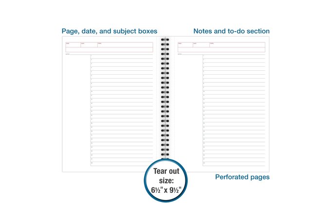 Cambridge Limited Wirebound Action Planner Business Notebook, 80 Sheets ...