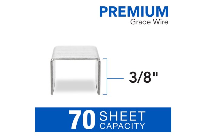 Swingline Optima High Capacity Staples, 3/8" Leg Length, 125 Per Strip ...