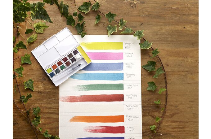 Derwent Inktense Paint Pan Palettes | Paints | Derwent