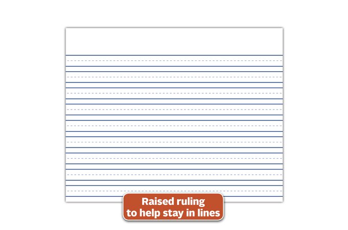Mead Learn to Write Tablet, Raised Ruling, Grades 2-3, 40 Sheets, 10" x ...