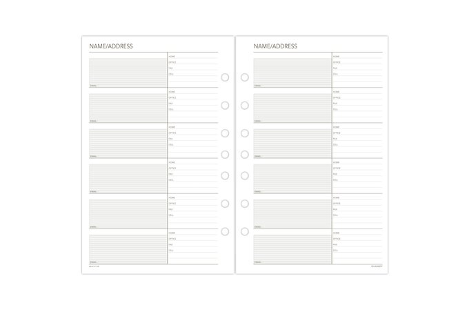 AT-A-GLANCE Telephone/Address Planner Pages | Refillable Planners ...