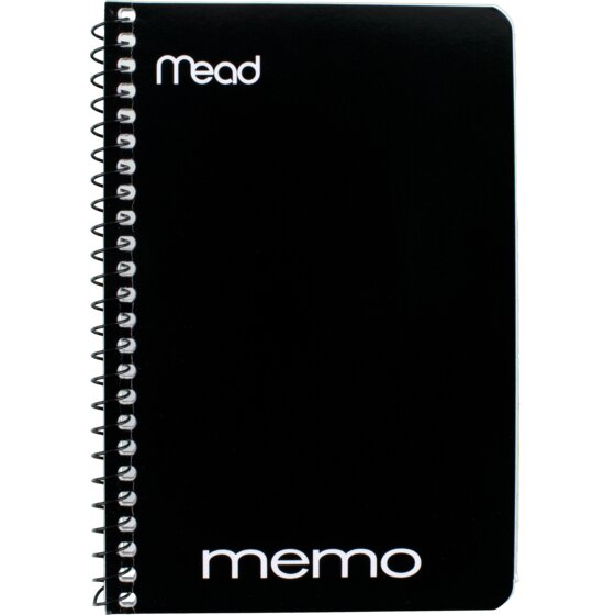 Mead Sidebound Memo Book, College Ruled, 40 Sheets, 4" x 6", Color ...