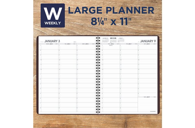 AT-A-GLANCE Weekly Appointment Book Planners, Large | Weekly Planner ...