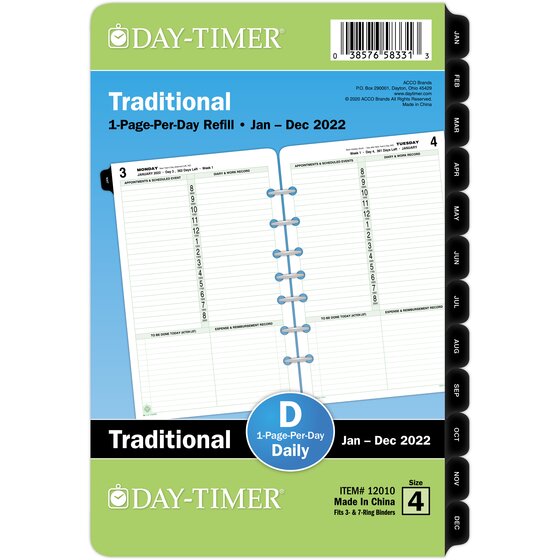 day-timer-january-2022-december-2022-one-page-per-day-planner-refill