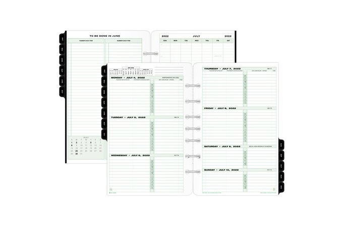 Day-Timer Two Page Per Week Original Planner Refills, 5 1/2" x 8 1/2 ...