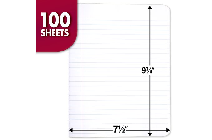 Mead Black Marble Composition Books, Wide Ruled | Composition Notebooks ...