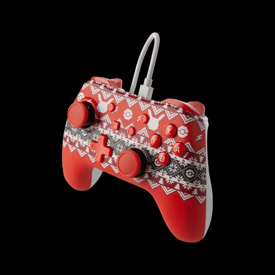 Wired Controller for Nintendo Switch Pokmon Holiday Sweater