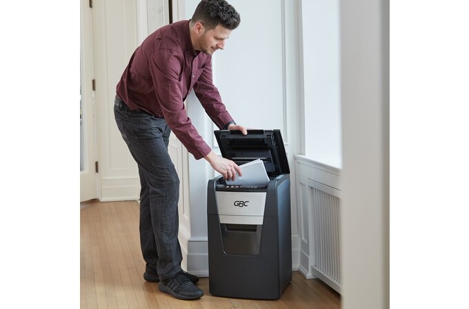 GBC AutoFeed+ Home Office Shredder, 150X, Micro-Cut, P-4, 150 Sheets ...