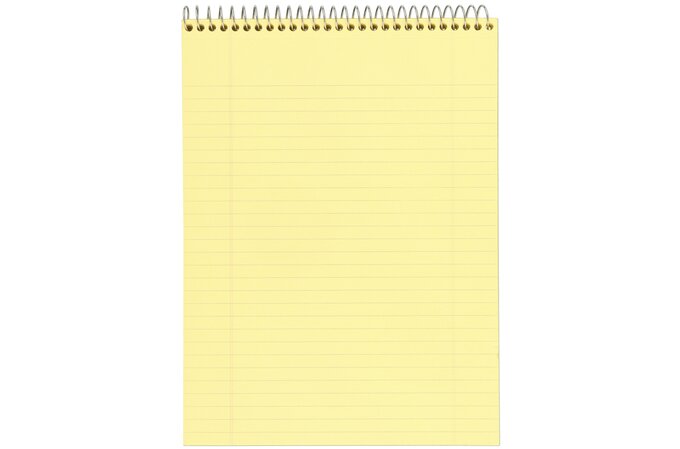 Cambridge® Topbound Stiff-Back Wide Ruled Notebook, 70 Sheets, Navy ...