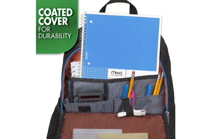 Mead Spiral Notebook, 1 Subject, Graph Ruled, 100 Sheets, 10 1/2" x 7 1 ...