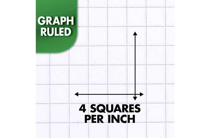 Mead Q4 Paper Tablet, Graph Ruled, 20 Sheets, 11" x 8 1/2" | Filler ...