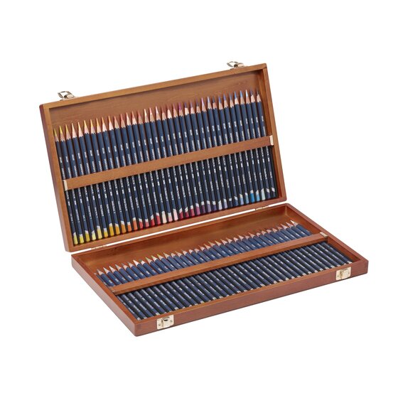 Derwent Watercolour Pencils, Wooden Box, Set of 72 | Pencils | Derwent