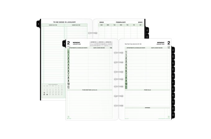 Day Timer 24 Hour 2023 Two Page Per Day Planner Refill Loose Leaf day-timer-24-hour-2023-two-page-per-day-planner-refill-loose-leaf